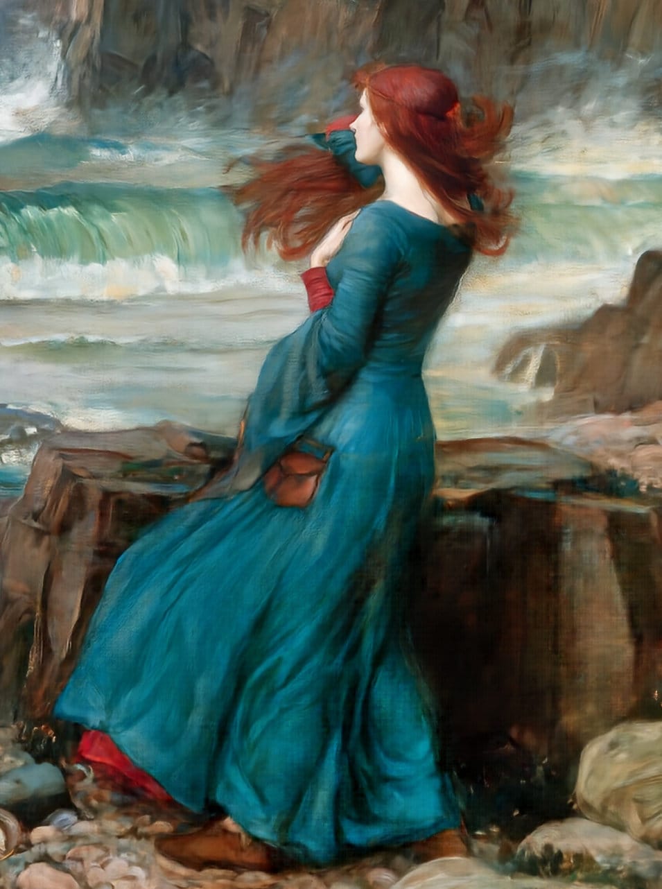 John William Waterhouse: Miranda the Tempest (1916), Vintage Portrait ...