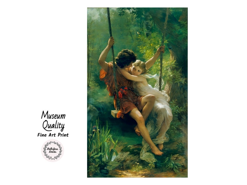 Pierre Auguste Cot: Springtime 1873, Vintage Young Couple First Love ...