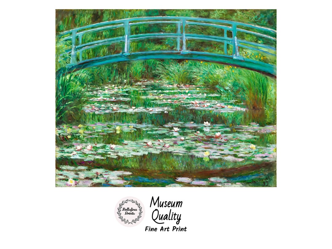 Claude Monet: the Japanese Footbridge, Vintage French Impressionist ...