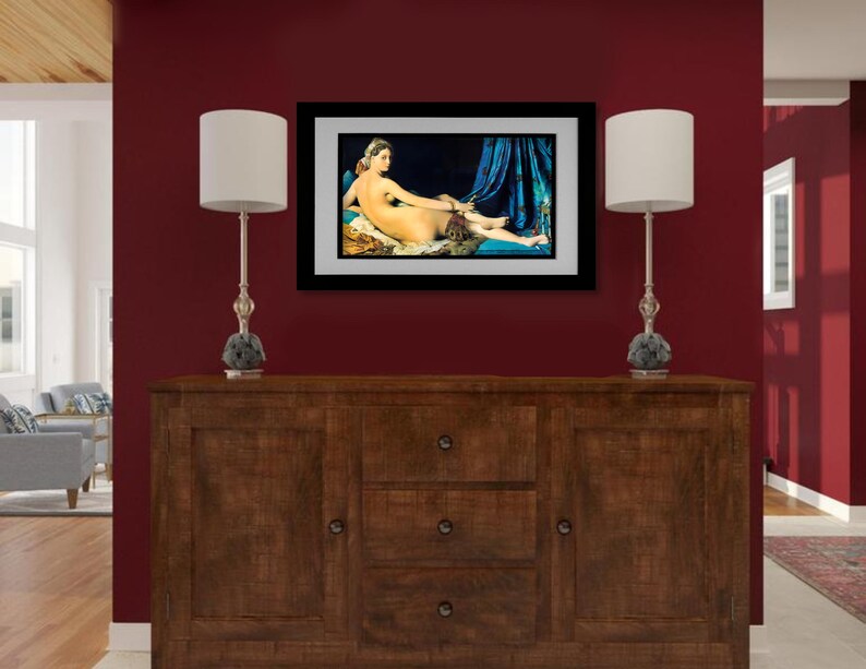 Jean Auguste Dominique Ingres: the Grande Odalisque 1814, Fine Art Portrait Print on Museum ...