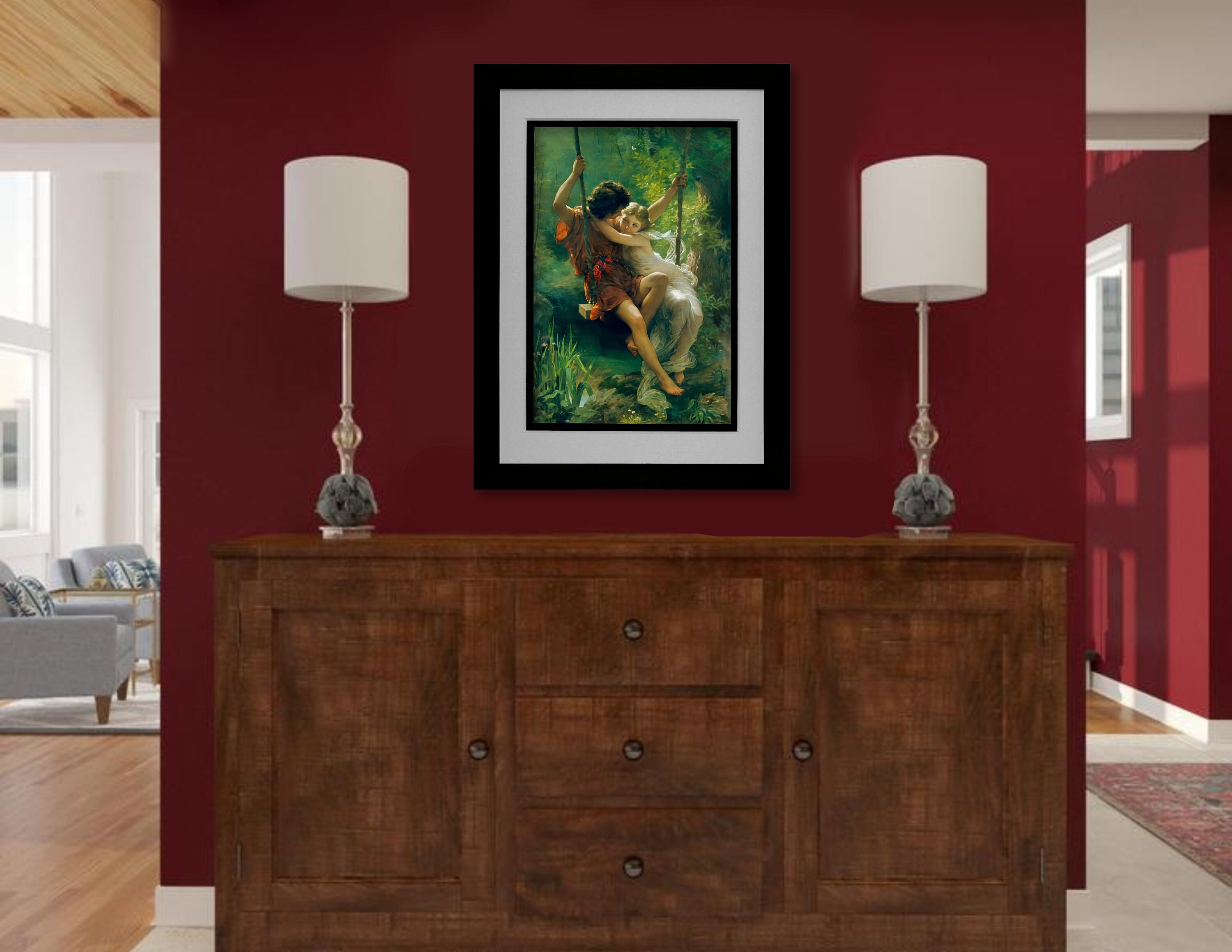 Pierre Auguste Cot: Springtime 1873, Vintage Young Couple First Love ...