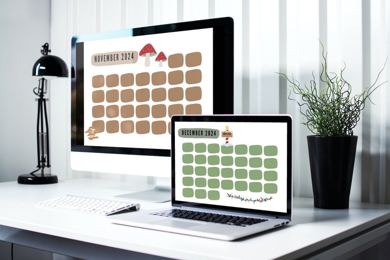 Monthly Calendar 2024 Goodnotes Planner Template Simple Aesthetic ...