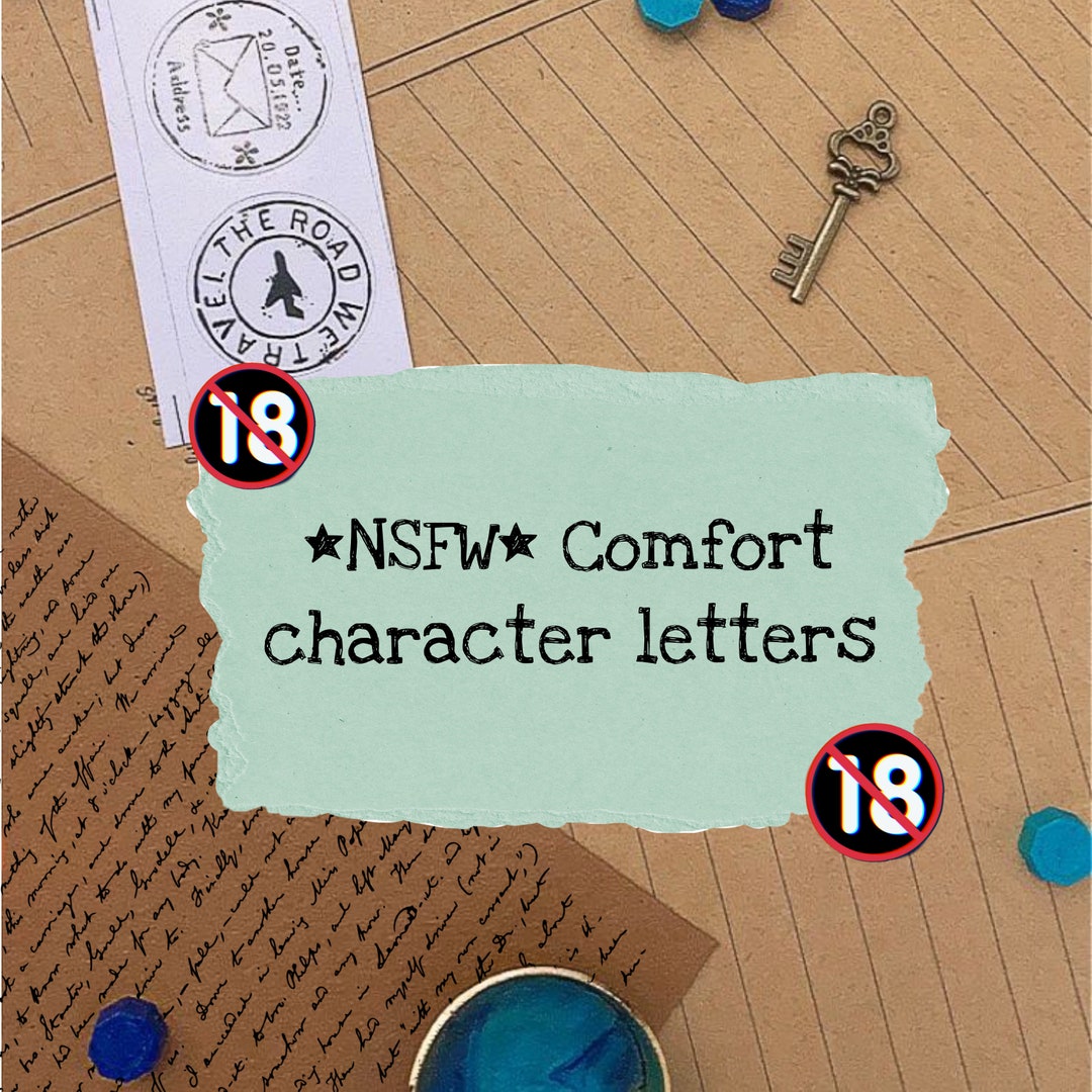 NSFW Comfort Character Letters - Etsy