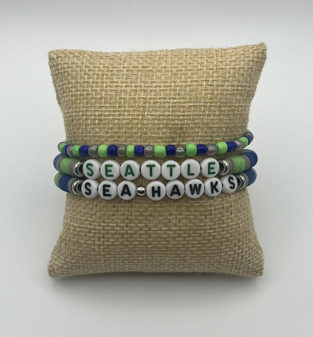 Seattle Seahawks Friendship Bracelets – Stackable Team Colors – Fan ...