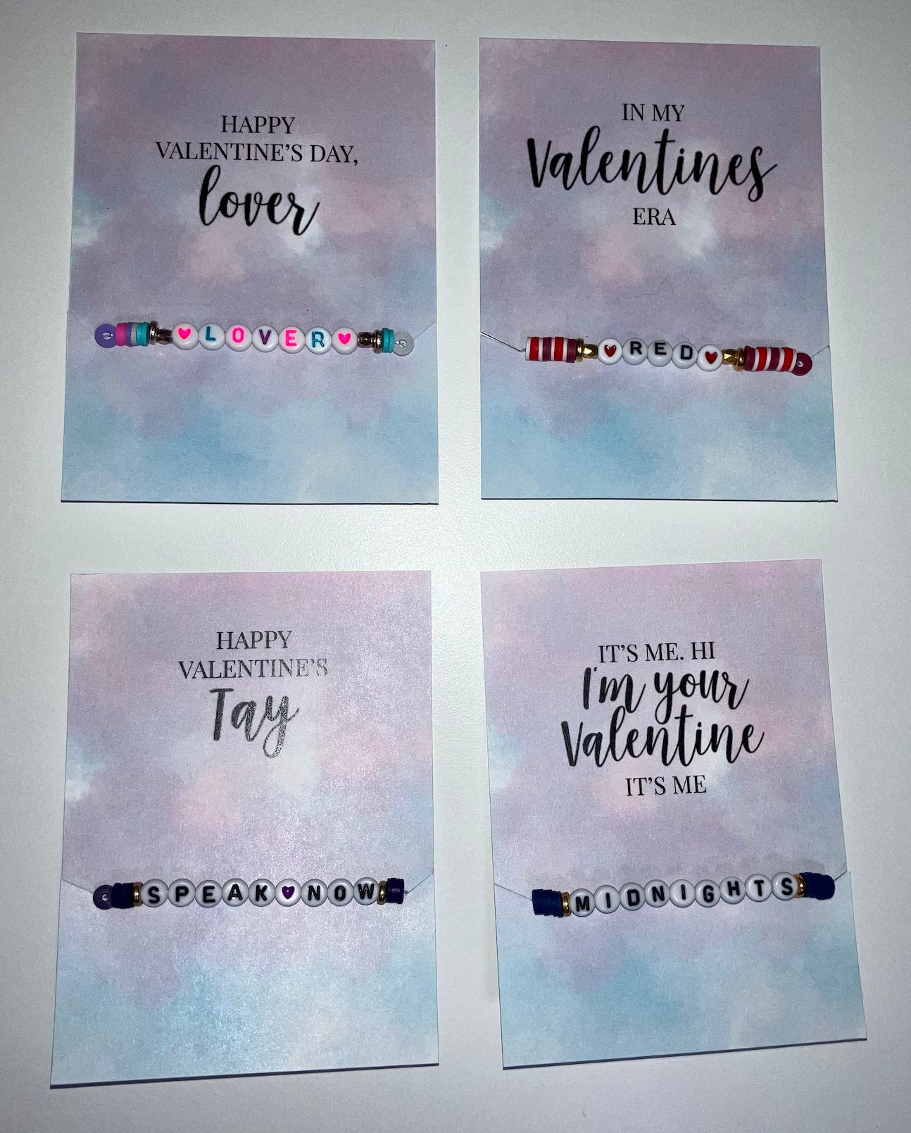 Taylor Swift Friendship Bracelet Valentines Class Set Non Candy Swiftie ...