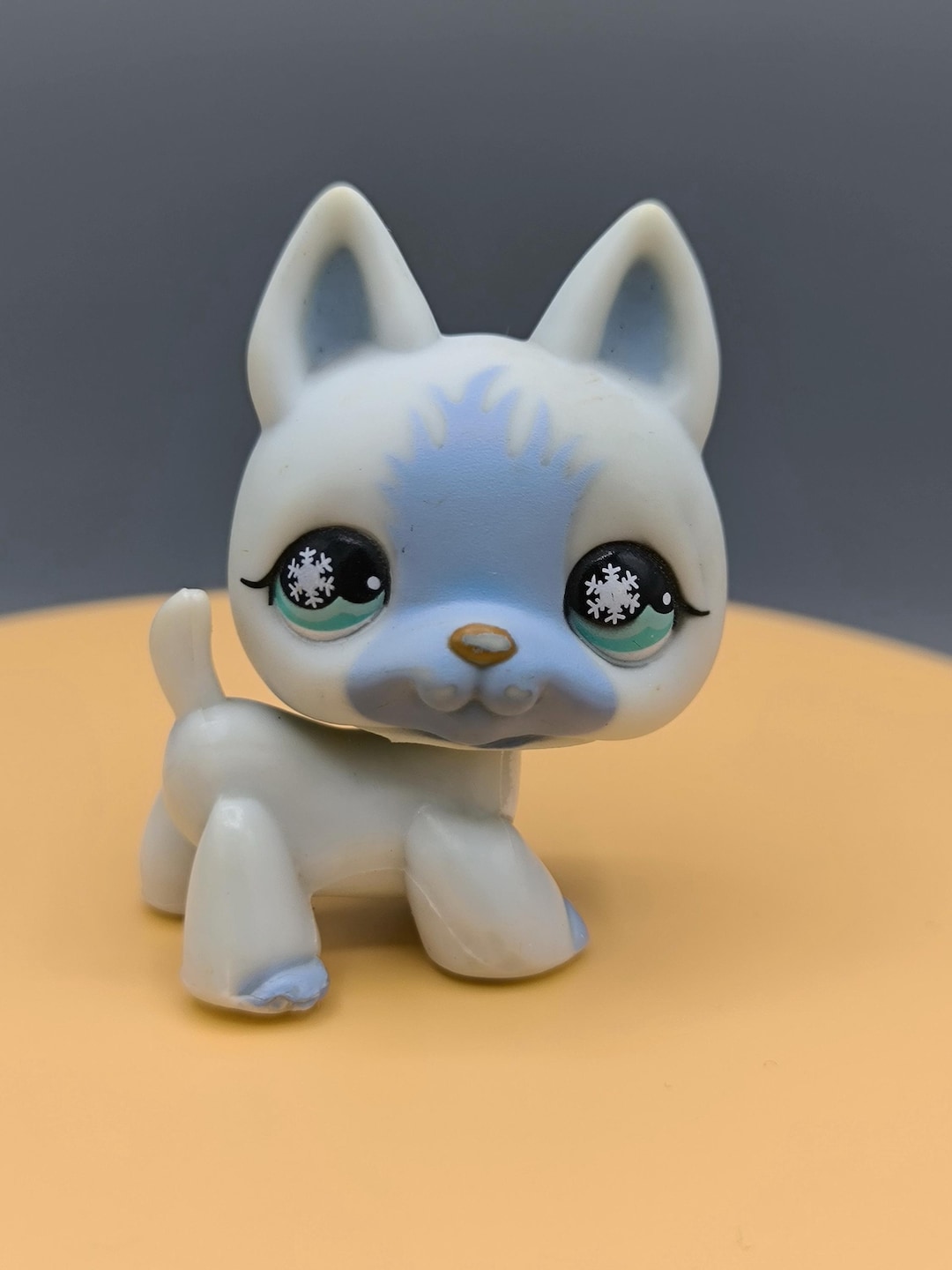 Littlest Pet Shop German Shepherd #689, Pale Blue Shepherd, Authentic ...