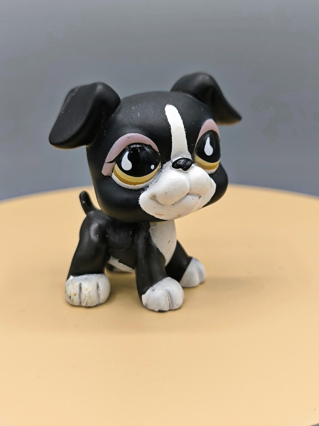 Littlest Pet Shop Boxer #826, Black and White Boxer, Authentic Pet ...