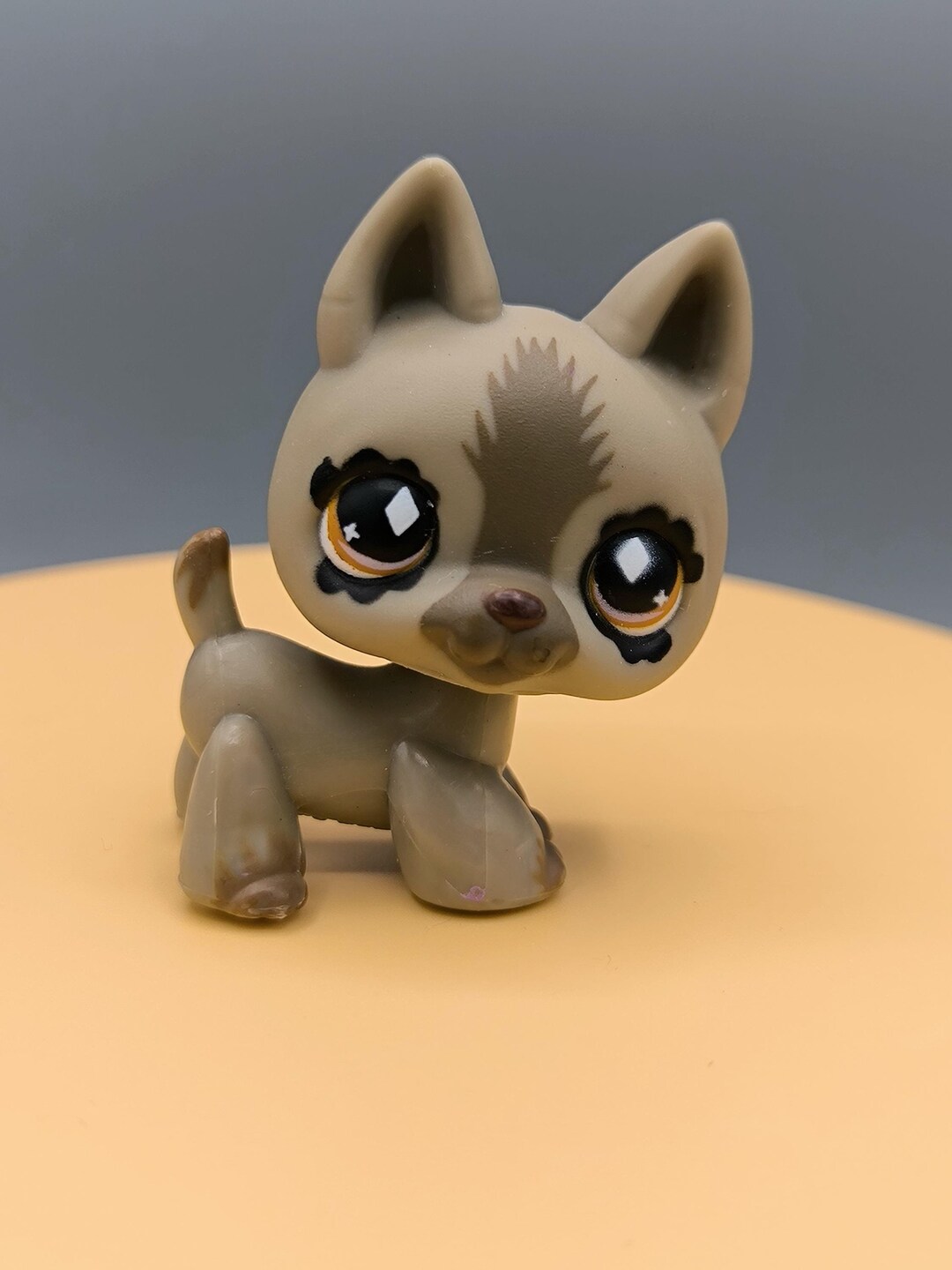 Littlest Pet Shop German Shepherd 491, Grey Shepherd, Authentic Pet ...