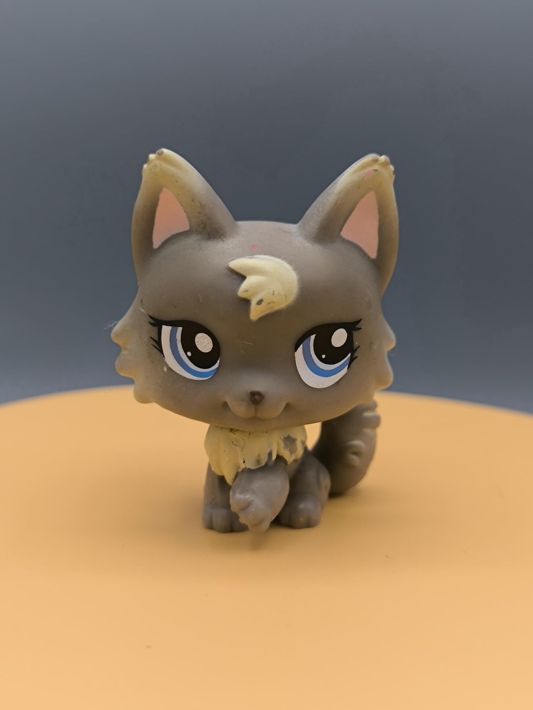 Littlest Pet Shop Persian #1411, Authentic Pet Figurine, Grey Persian ...