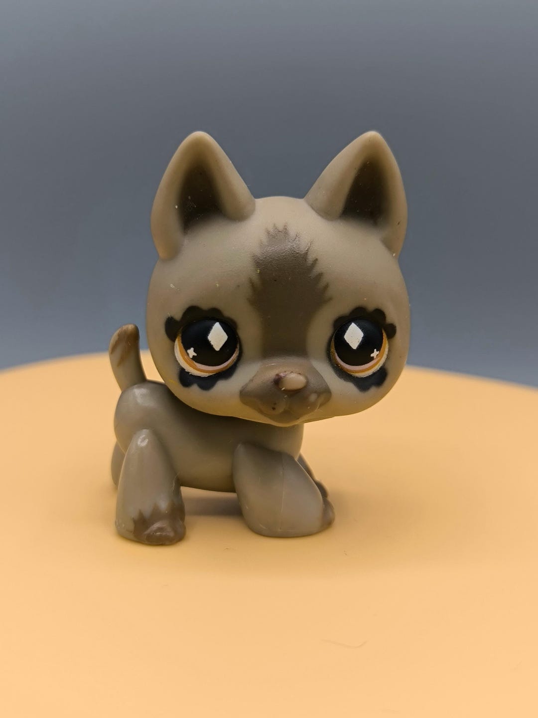 Littlest Pet Shop German Shepherd #491, Grey Shepherd, Authentic Pet ...