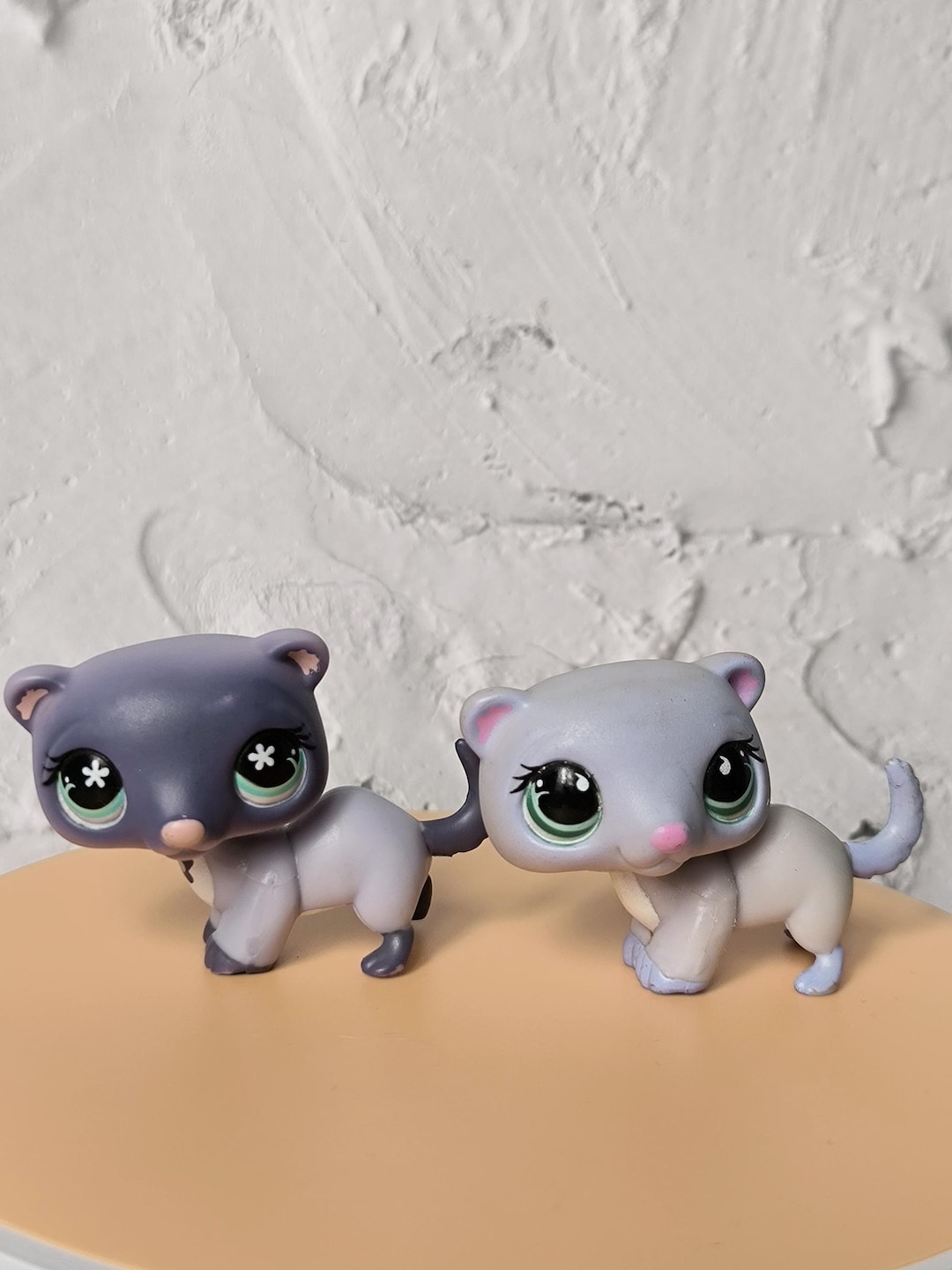 Littlest Pet Shop Ferret #482 and Ferret #880, Authentic Pet Figurine ...