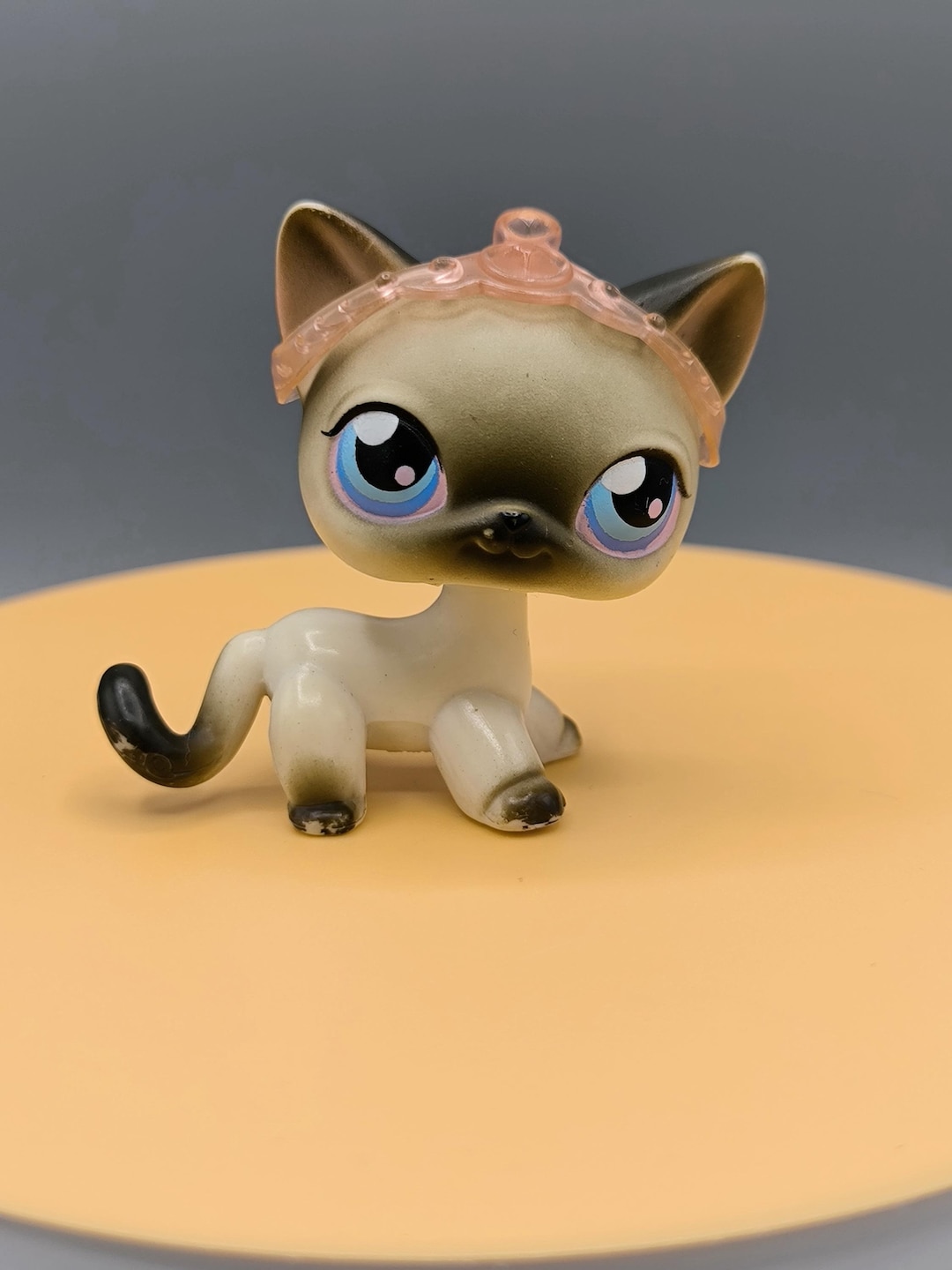 LPS Shorthair Cat #05 Siamese With Pink Tiara 2004, Vintage Authentic ...