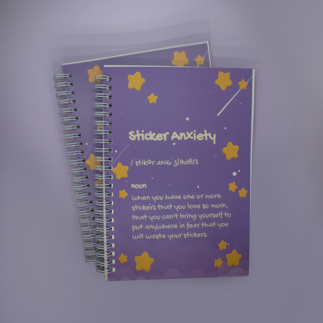 Reusable Sticker Book / Sticker Anxiety / Water Resistant Cover ...