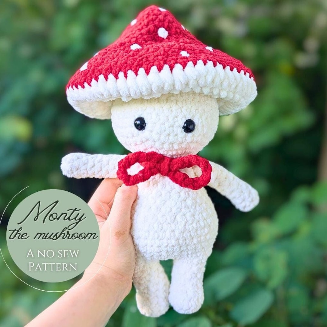 Monty the No Sew Mushroom Boy Crochet Pattern / Amigurumi Plushie PDF ...