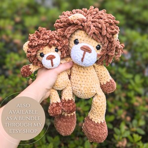 Linus the Lion - Low Sew Crochet Pattern / Amigurumi PDF File - Etsy