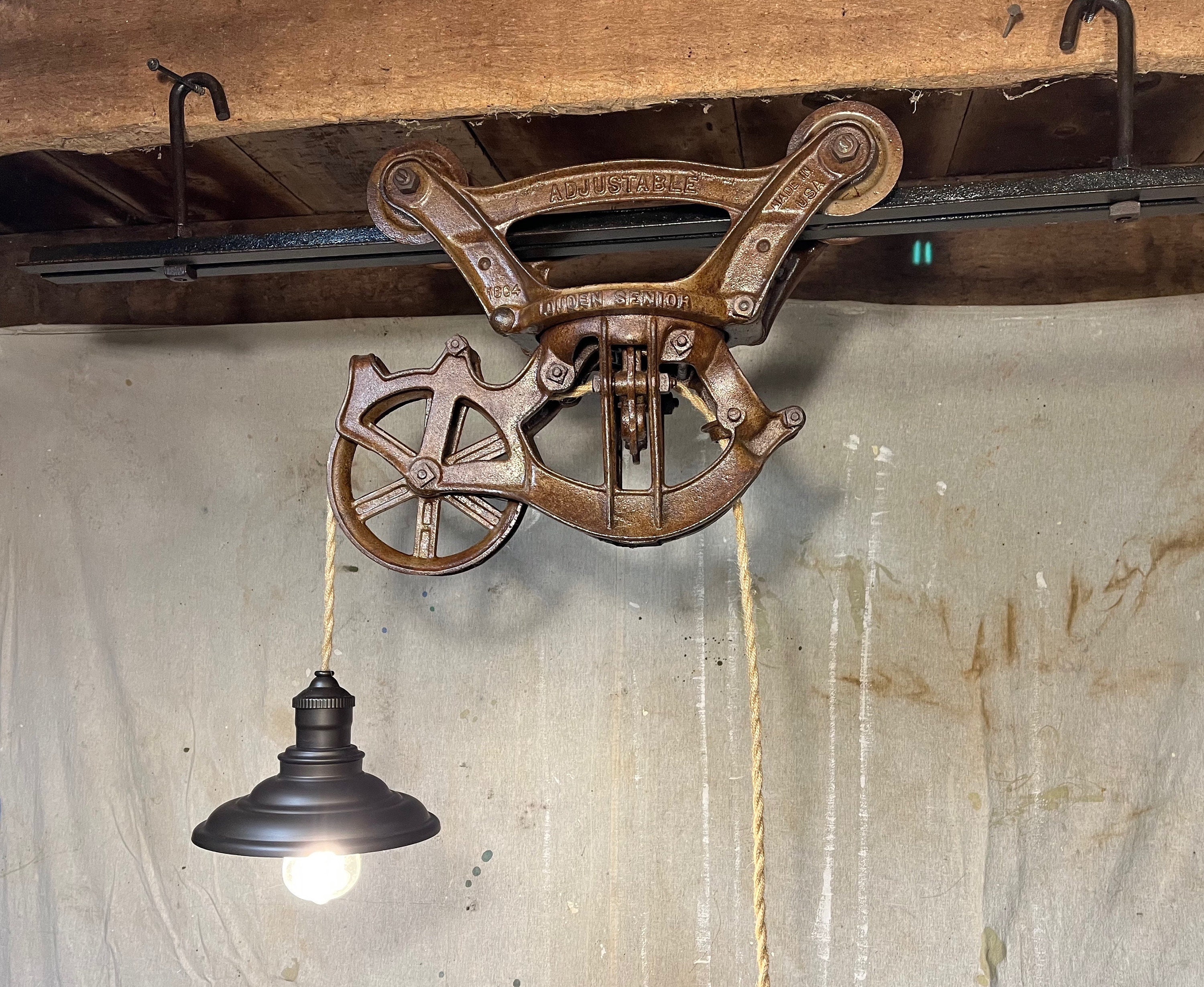Hay Trolley Light With Track From the 1800's! Steam Punk Vibe From ...