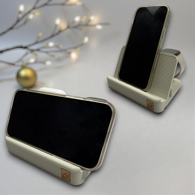 Desk Charging Station Device Organizer Tech Stand Phone Dock Nightstand ...