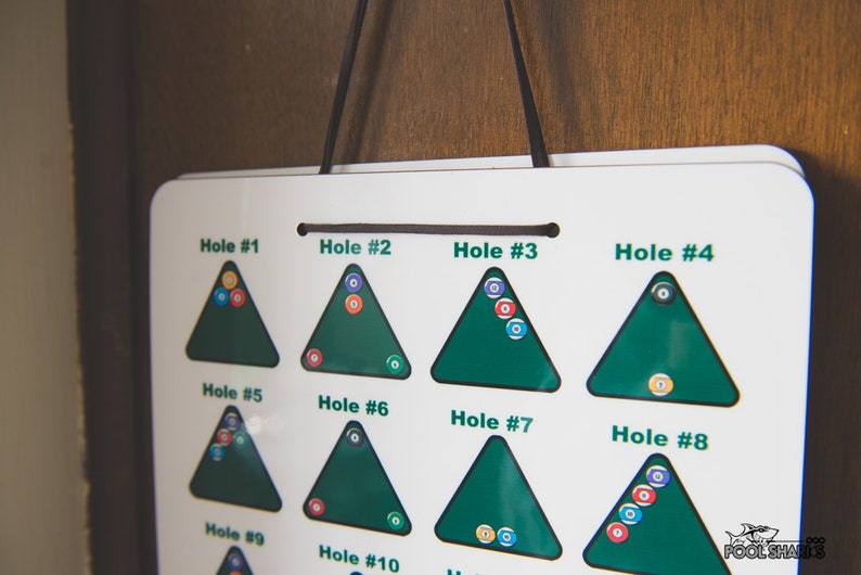 Billiard Golf Game Set - Dry Erase Scorekeeping Board With Microfiber ...