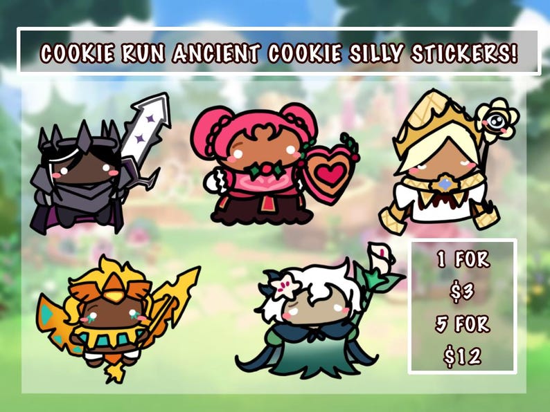 Cookie Run: Ancient Cookies Silly Stickers! - Etsy