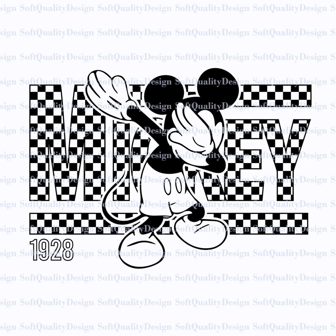 Checkered Mouse Poses Svg, Family Trip Svg, Family Vacation Svg, Mouse ...