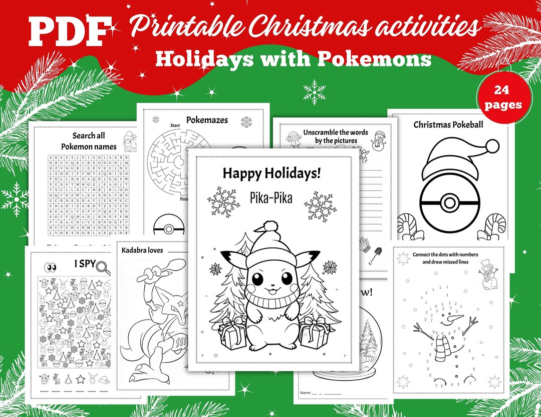 Christmas Coloring Pages - Kids Winter Activity Pages | Printable ...