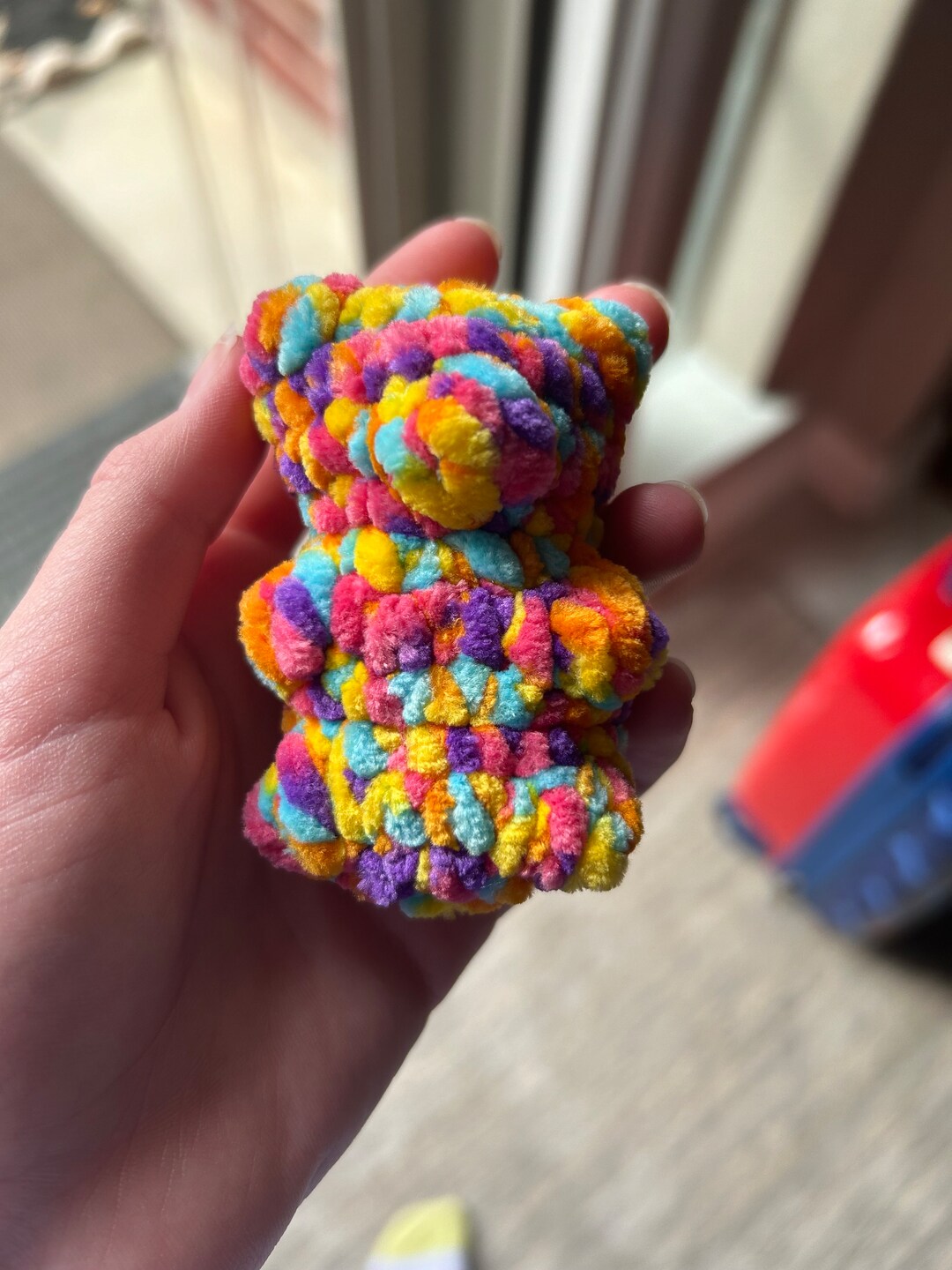 Rainbow Crochet Gummy Bear - Etsy