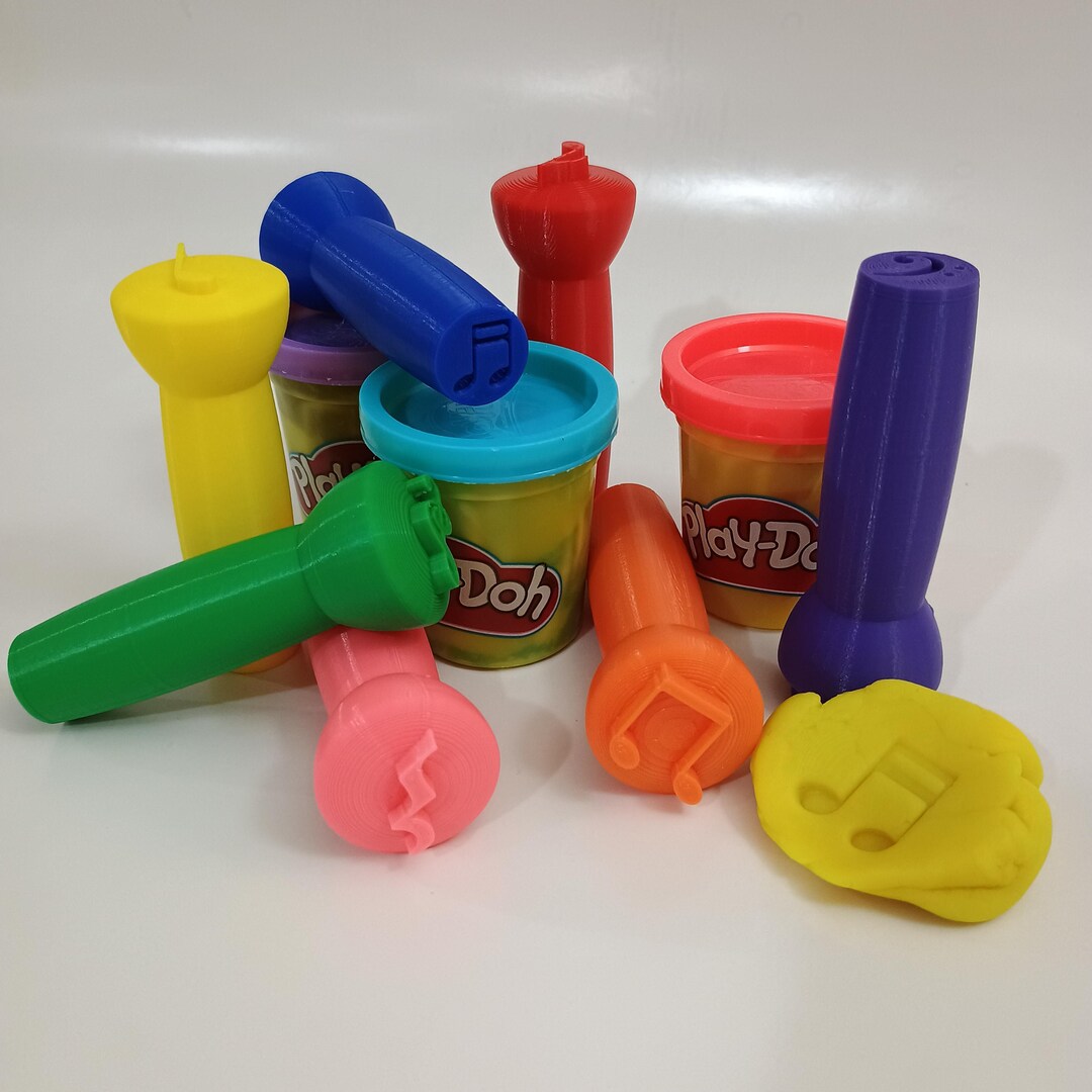 Play-doh Music Stamps, Montessori Learning for Early Childhood Sensory ...