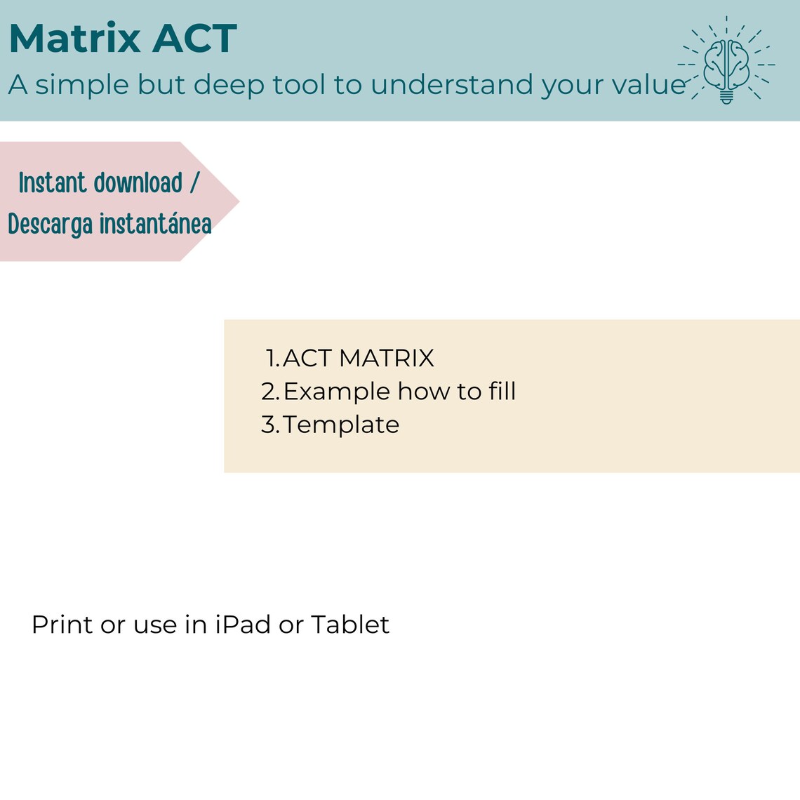 Matrix ACT Acceptance and Commitment Therapy - Etsy
