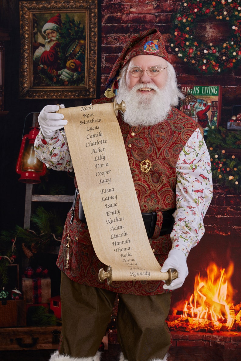 Regal Santa Nice List Scrolls - Etsy