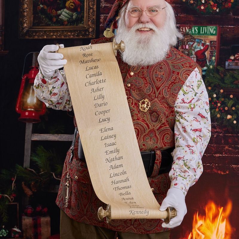 Santa Scroll - Etsy