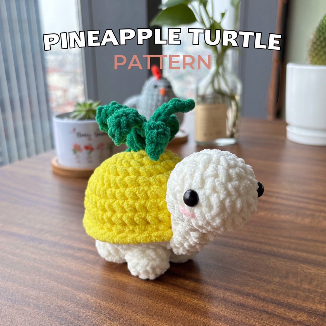 Pineapple Turtle Cute Crochet Pattern, Turtle Crochet Pattern ...