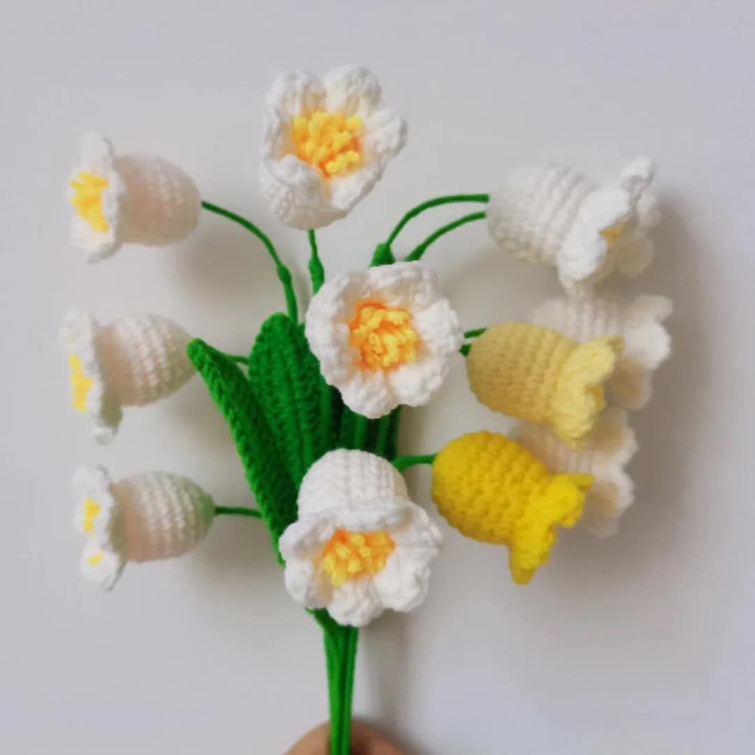 Bell Flower Crochet Pattern,crochet Bell Flower, Crochet Flower Bouquet ...