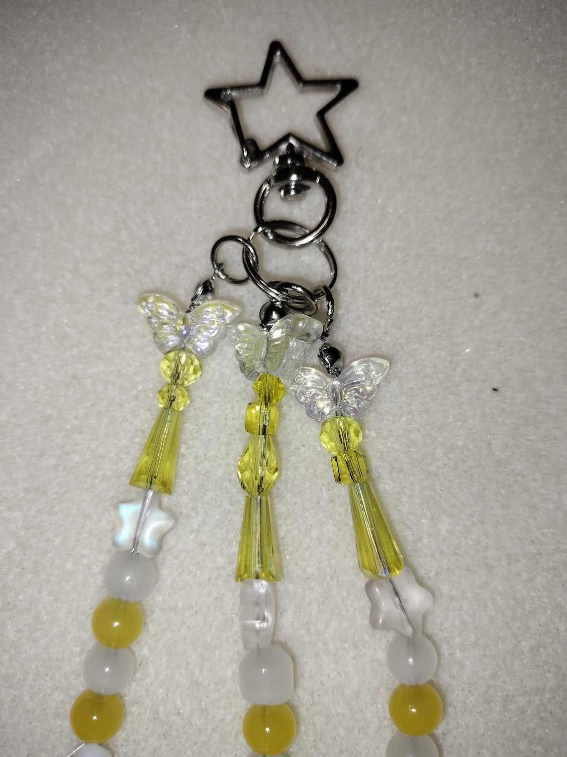 Cute Keychain | Kawaii | Yellow | Charming Keychain With a Star Clasp ...