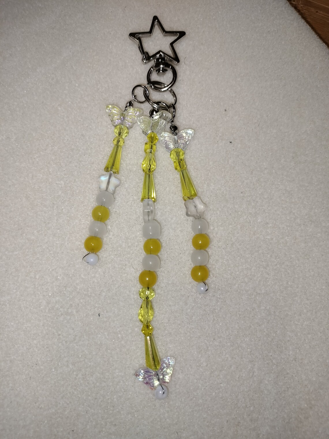 Cute Keychain | Kawaii | Yellow | Charming Keychain With a Star Clasp ...