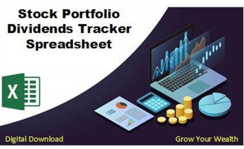 Stock Portfolio Dividend Tracker Template - Etsy
