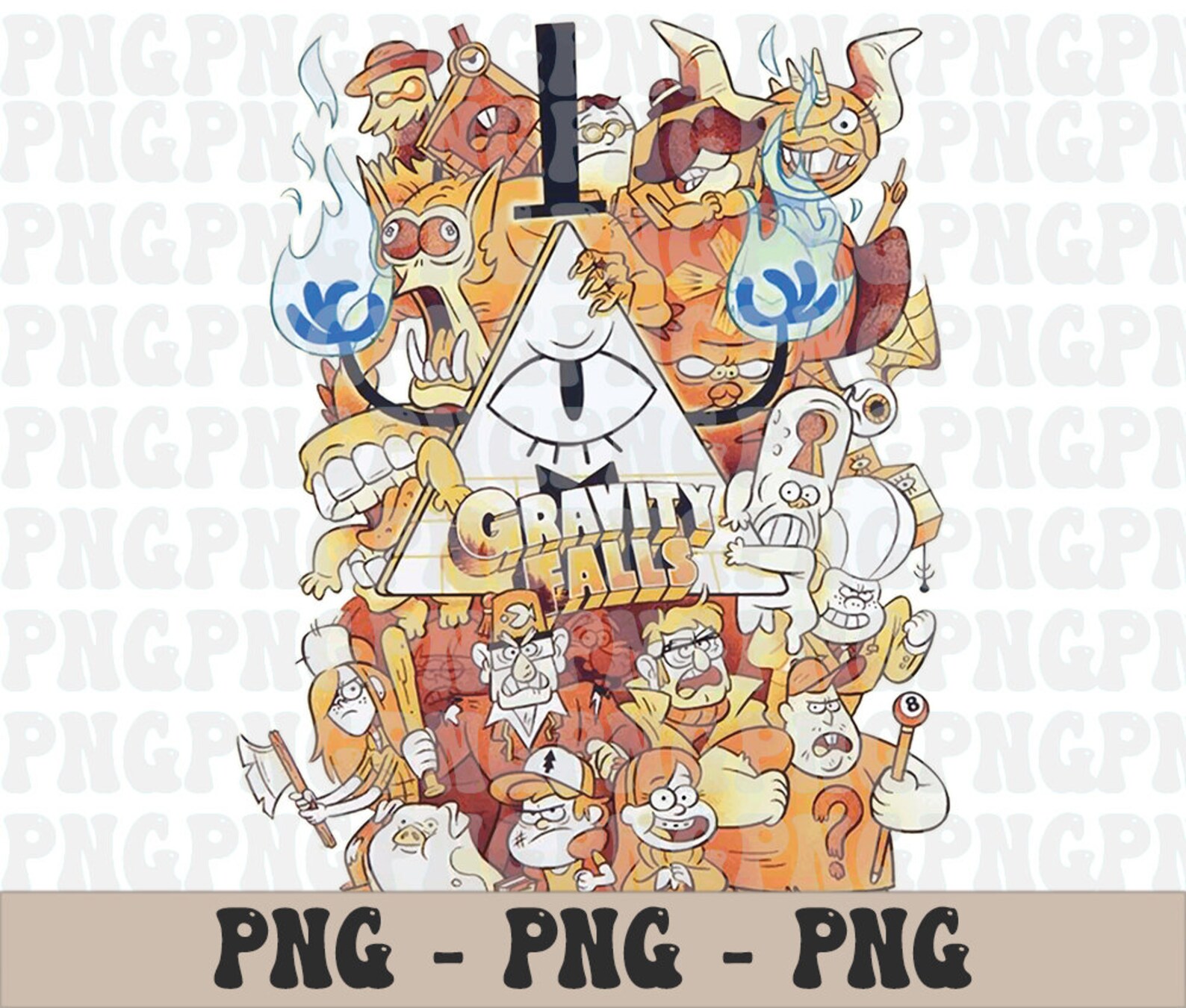 Gravity Falls Png, Gravity Falls - Etsy Canada