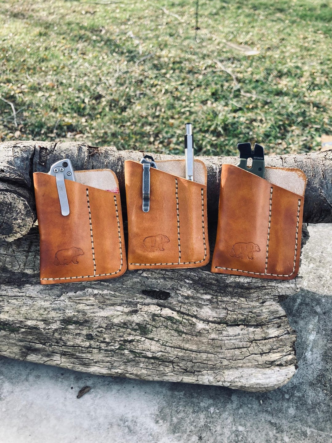 Handmade Leather Pocket Organizers - Etsy