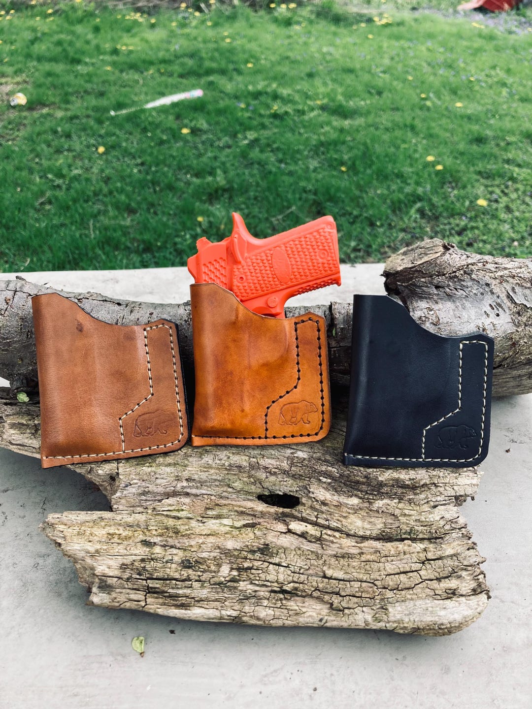 Handmade Leather Pocket Holster for Kimber Micro .380 & Other Small ...