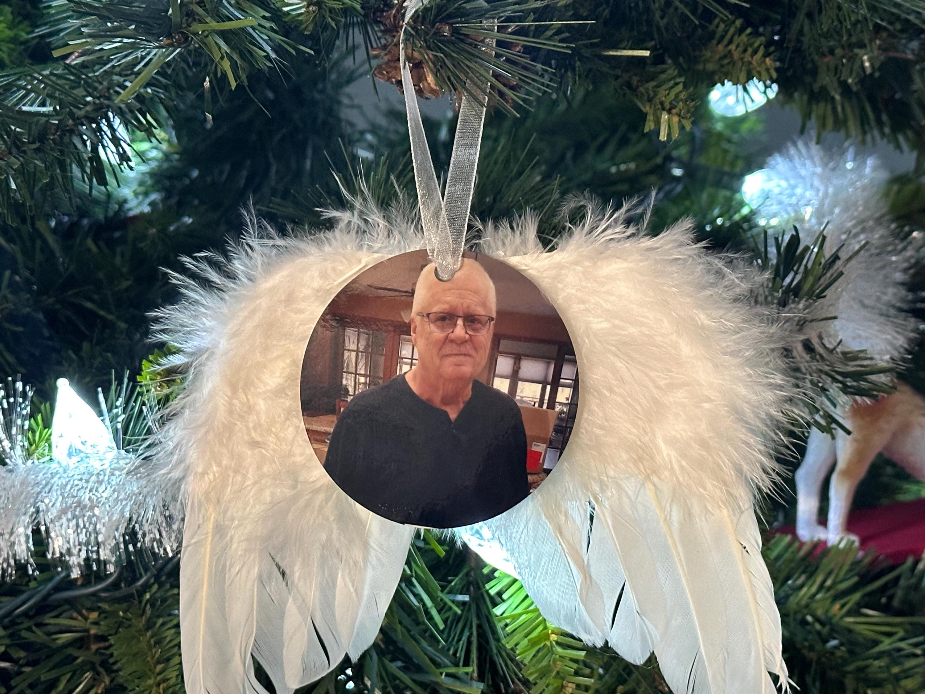 Personalized White Angel Wings Ornament - Etsy