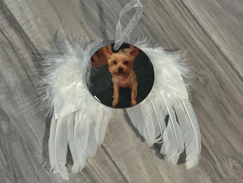 Personalized White Angel Wings Ornament - Etsy