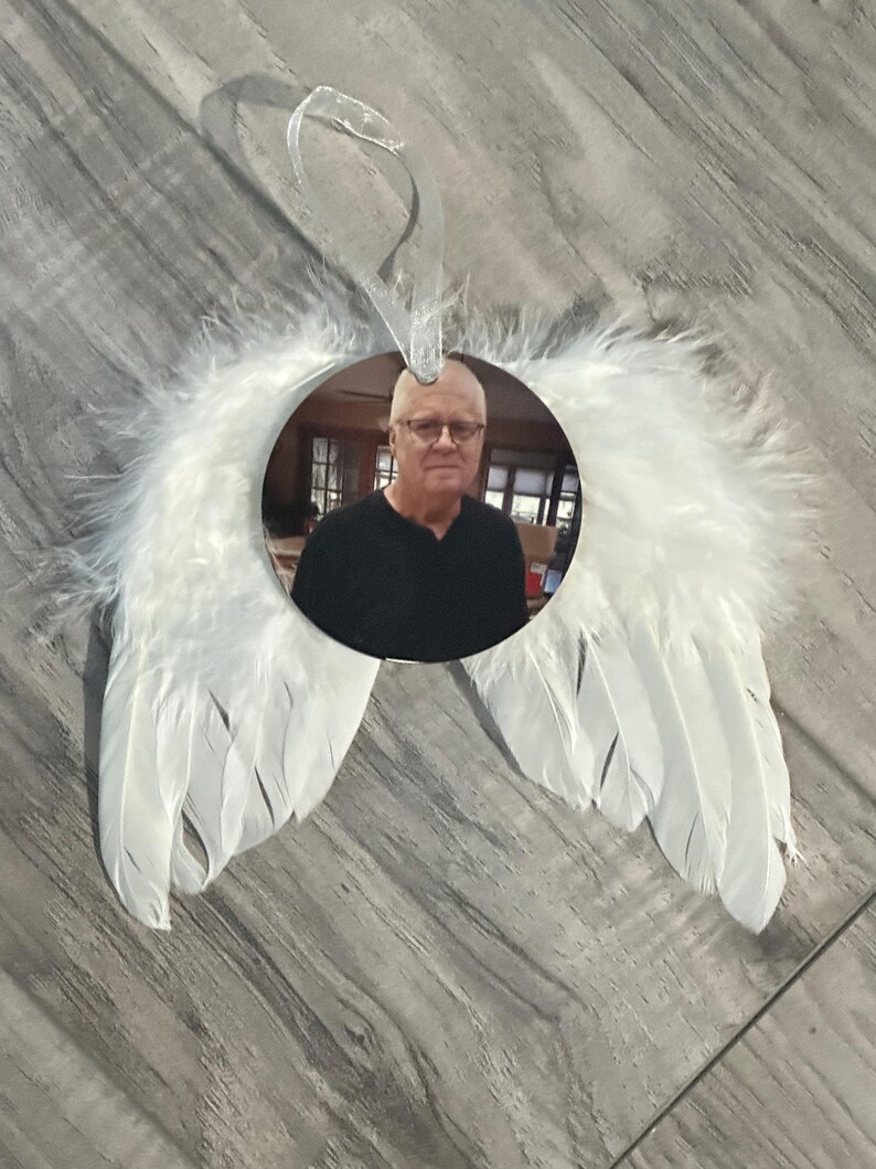 Personalized White Angel Wings Ornament - Etsy