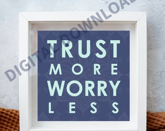 Printable Wall Art Inspirational Quote Strive Less Live More Digital ...