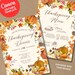 Thanksgiving Invite and Menu | DIY Editable Invitation Template for ...