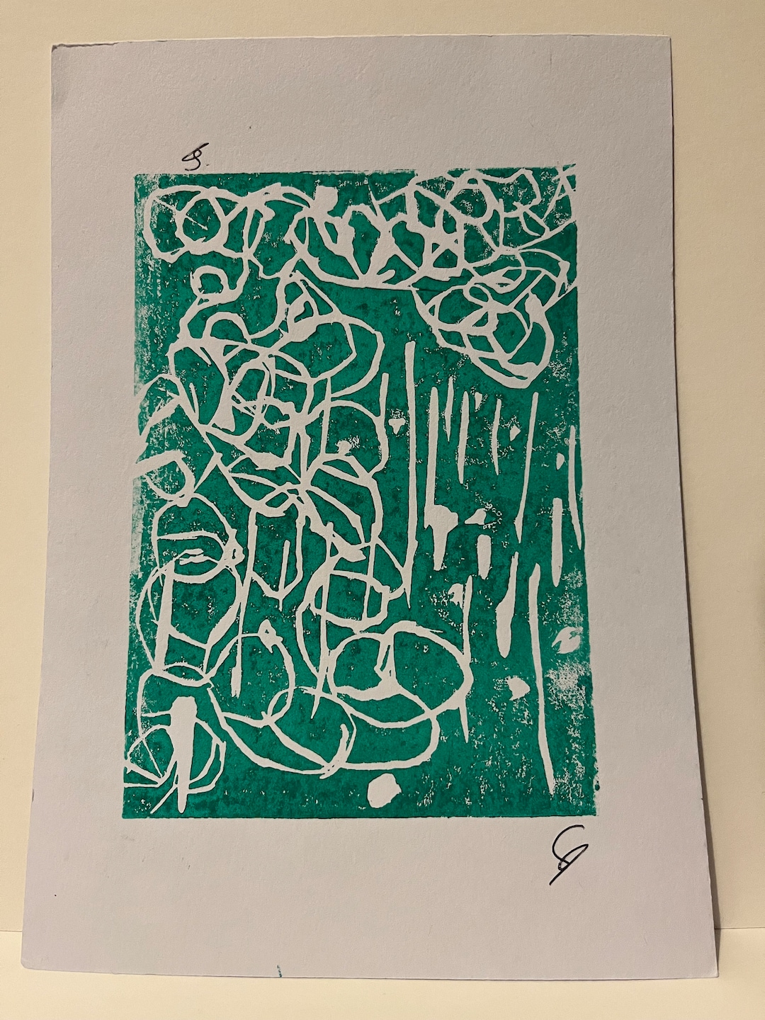 Original Linocut Print of Abstract Art - Etsy