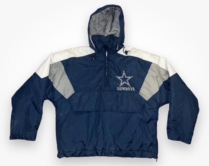 Vintage Dallas Cowboys Puffer Jacket With Hood - Etsy