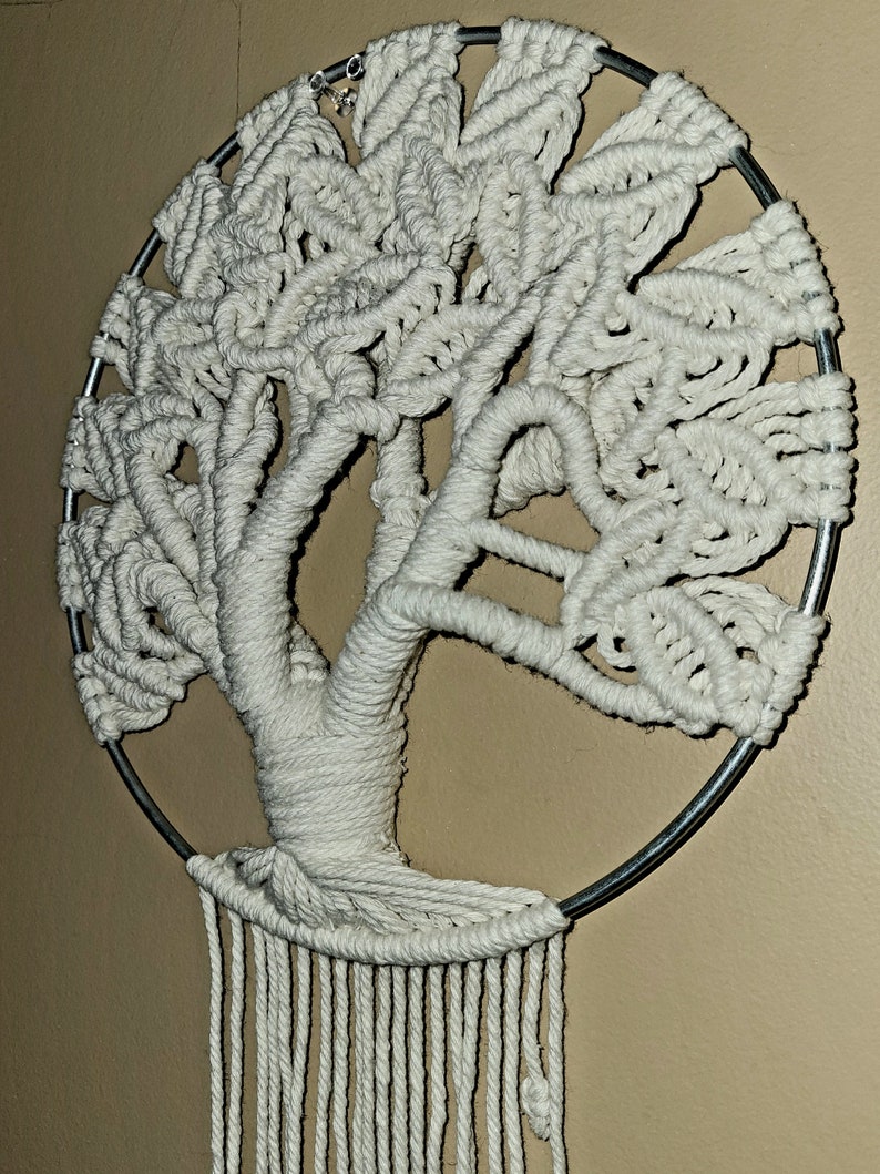 Macrame Tree of Life Macrame Boho Aesthetic Handmade Home Decor Natural ...