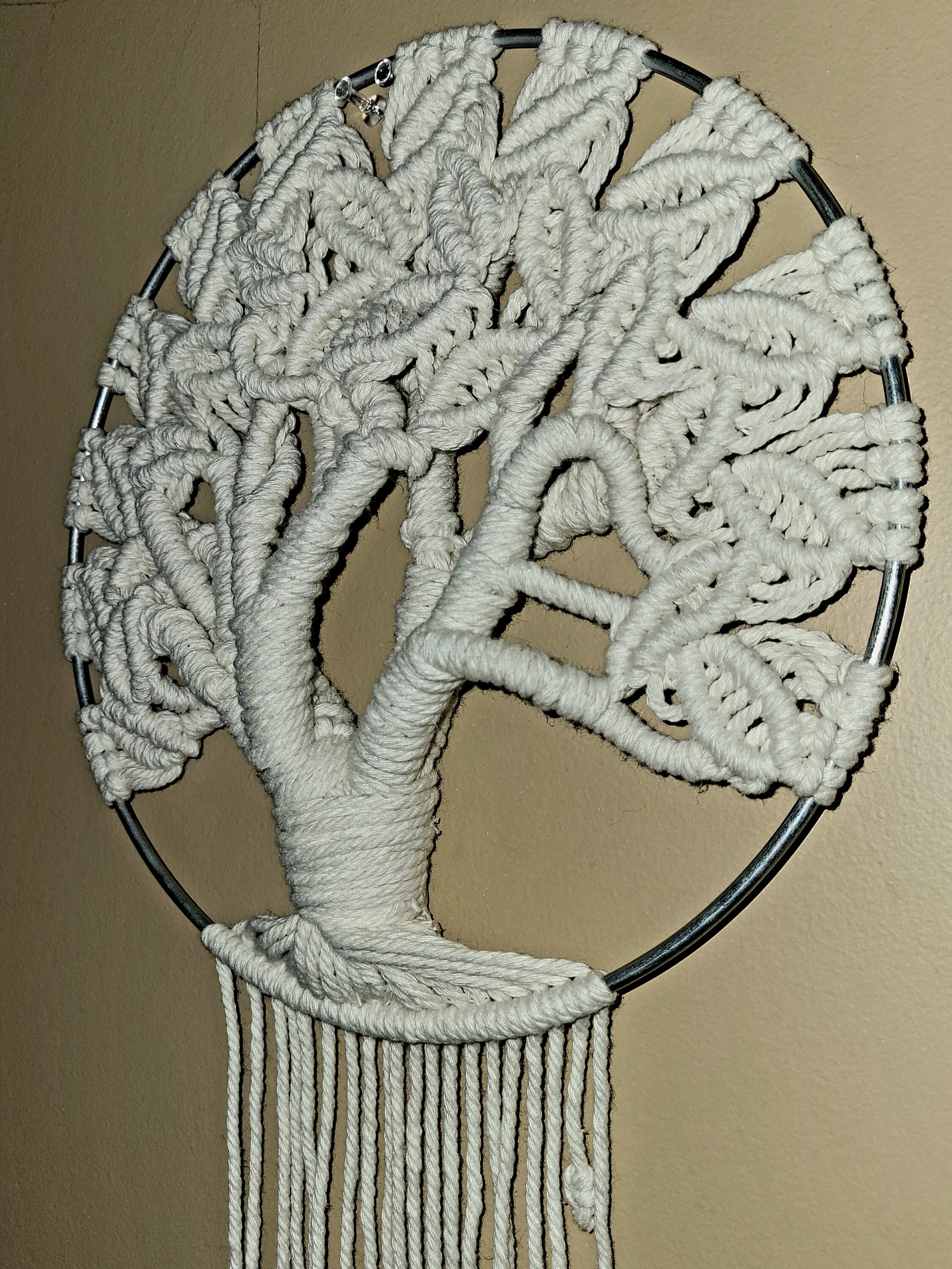 Macrame Tree of Life Macrame Boho Aesthetic Handmade Home Decor Natural ...