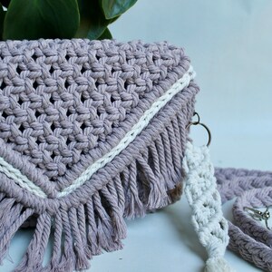 Macrame Clutch Purse | Macrame Purse With Strap | Boho Macrame Purse ...