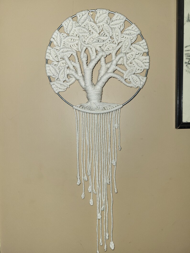 Macrame Tree of Life Macrame Boho Aesthetic Handmade Home Decor Natural ...