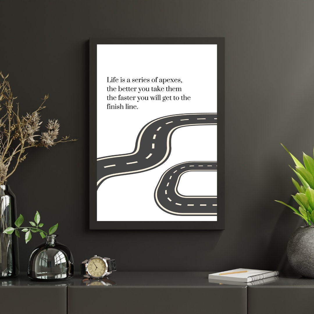 Racing Quote Wall Art, Printable, Digital Download, Racing, Apex - Etsy